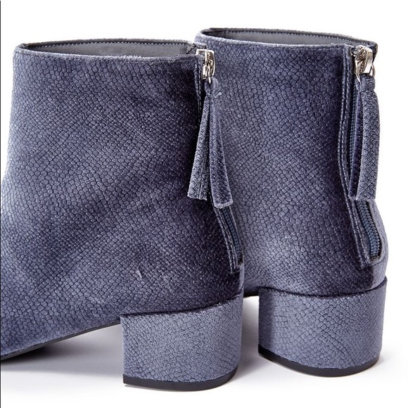 Shoe Dazzle | Shoes | Nib Slate Bluegrat Booties | Poshmark